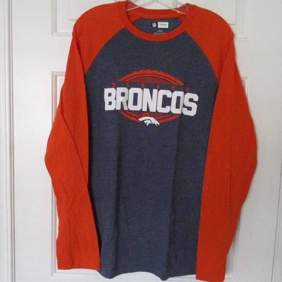 NFL | Shirts | Nfl Team Apparel Mens Denver Broncos Ls Crew Tshirt ...